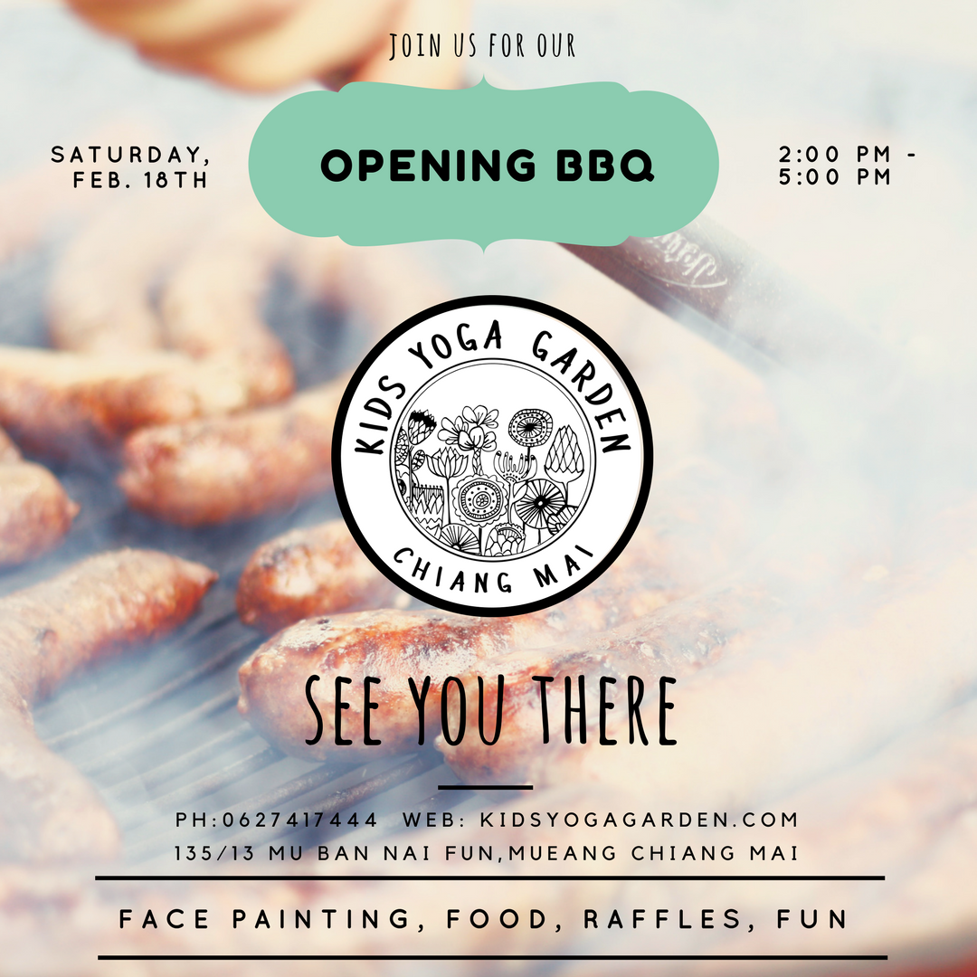 Grand Opening BBQ – สวนโยคะเด็ก
